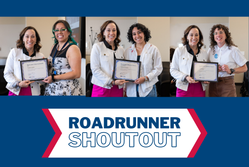 Congratulations to three more outstanding Roadrunner Shoutout winners ...